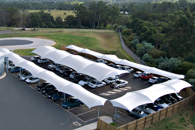 pvc fabric car parking shades - AKAA Tents and Shades LLC
