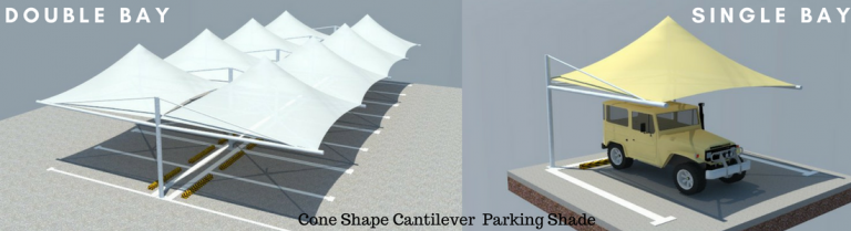 Cantilever Car Parking Shades Structure - Best Solution for Parking