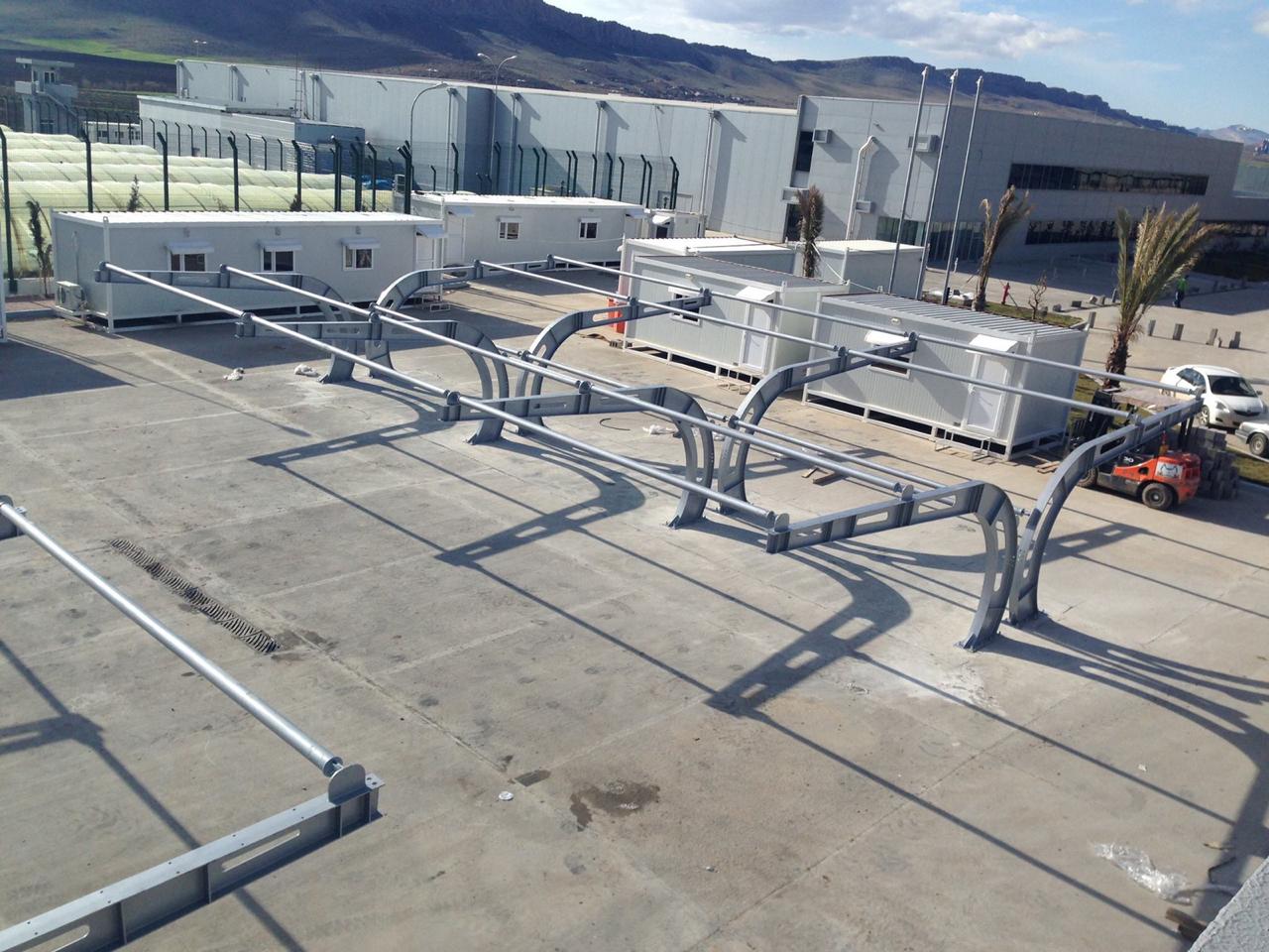 Aluminum profile car parking shade - AKAA Tents and Shades LLC